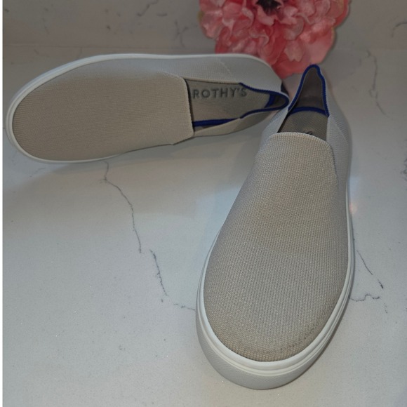 Rothy’s | Shoes | Rothys Original Slip On Sneaker Sand Beige Sz 85 ...